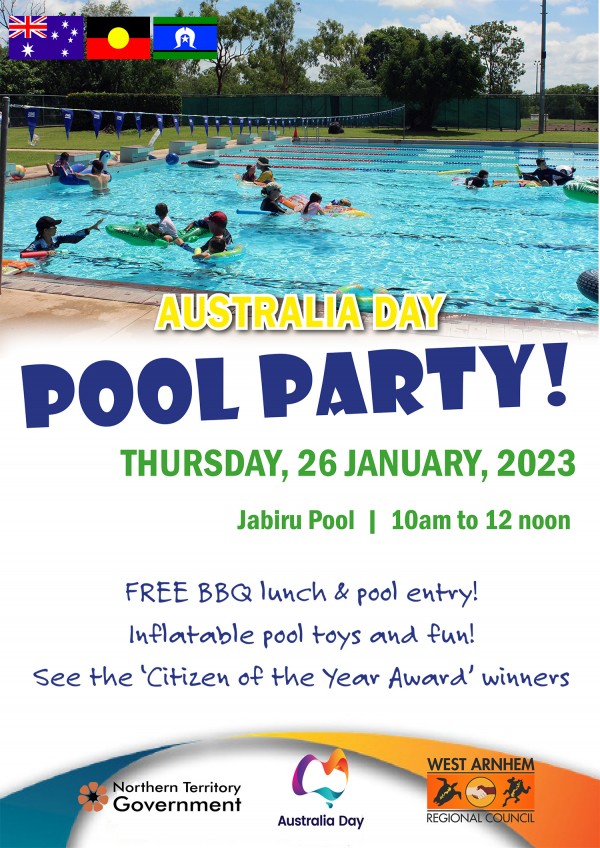 Australia Day Pool Party - Jabiru | West Arnhem Regional Council